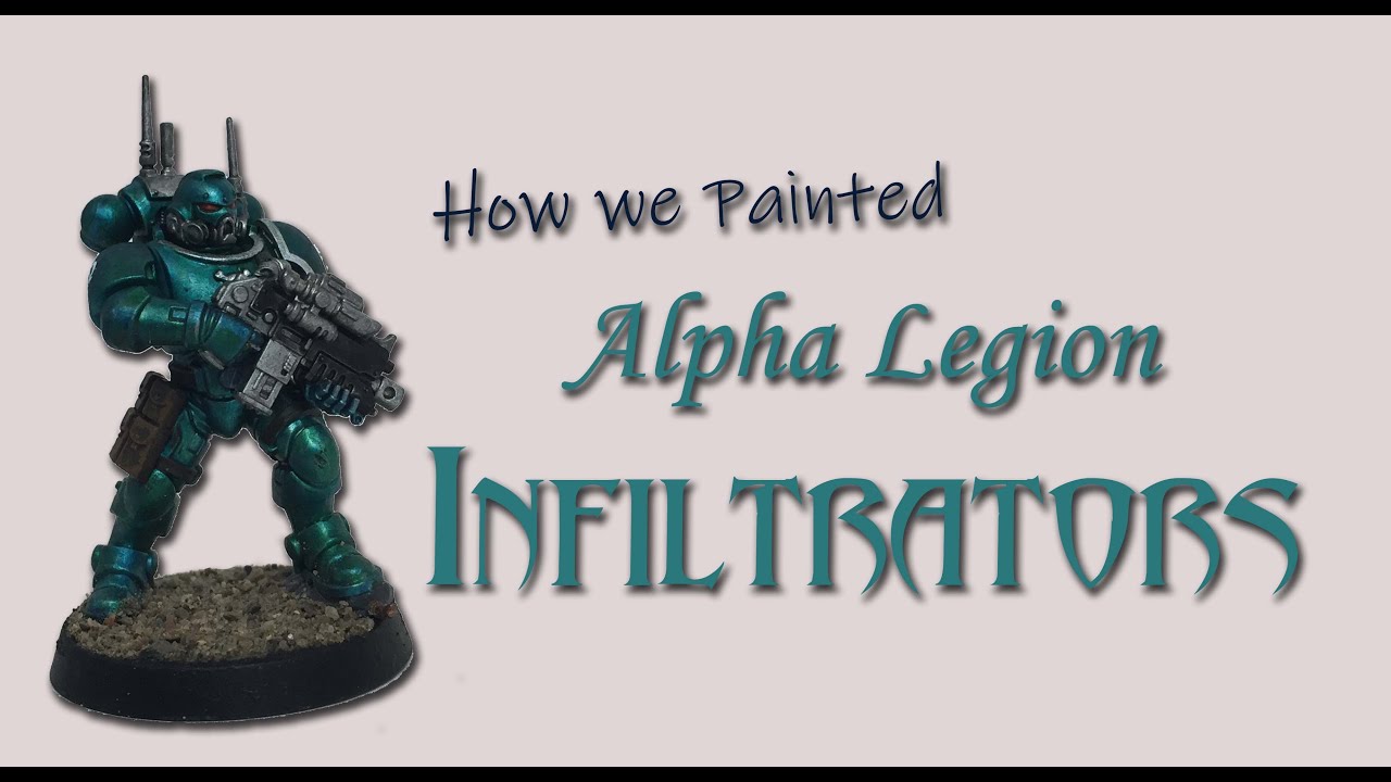 How to Paint Alpha Legion Primaris Infiltrators - YouTube