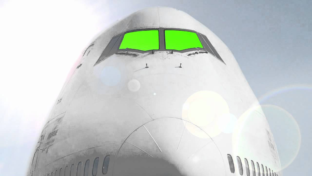 Green Screen Airplane Front - YouTube
