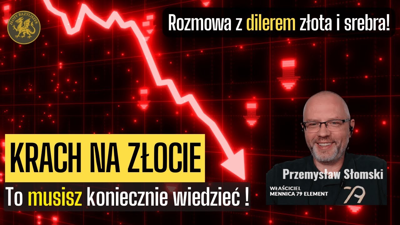 LIVE🔴 Historyczny SPADEK CEN ZŁOTA zmienia rynek metali szlachetnych ...