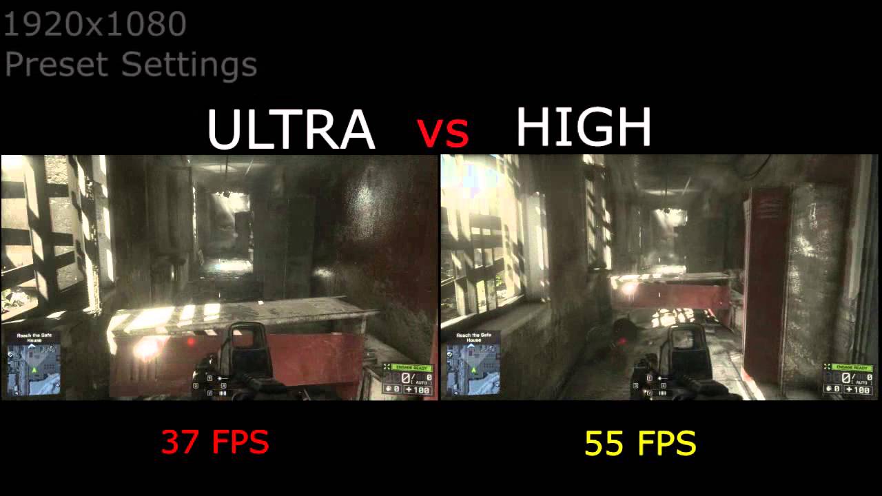 BF4: HIGH vs ULTRA (R7850-2GD5/OC) - YouTube