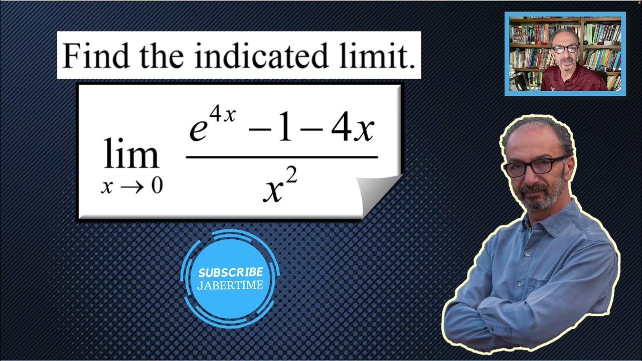 Find the limit as x Approaches 0 of (e^4x -1-4x)/x^2. L'Hospital's Rule_ Intermediate form (0/0 ...