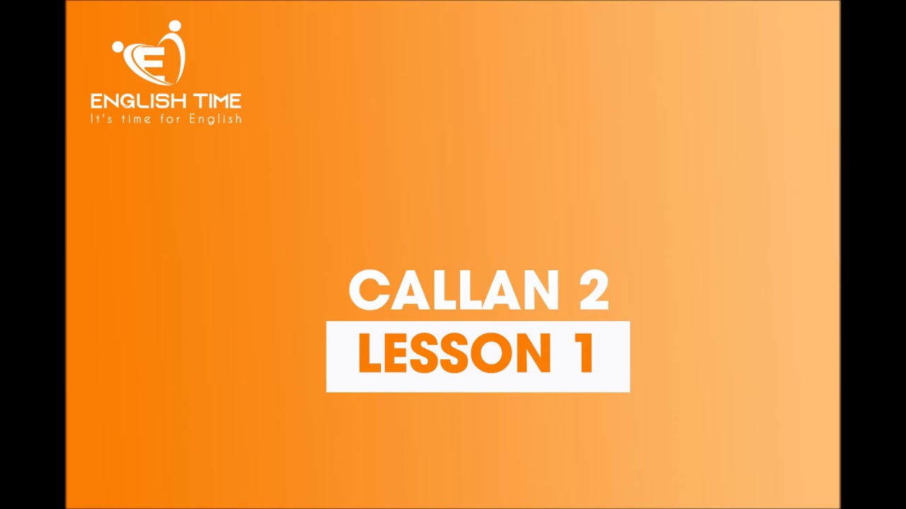Lesson 1 - Homework Callan 2 - English Time - YouTube