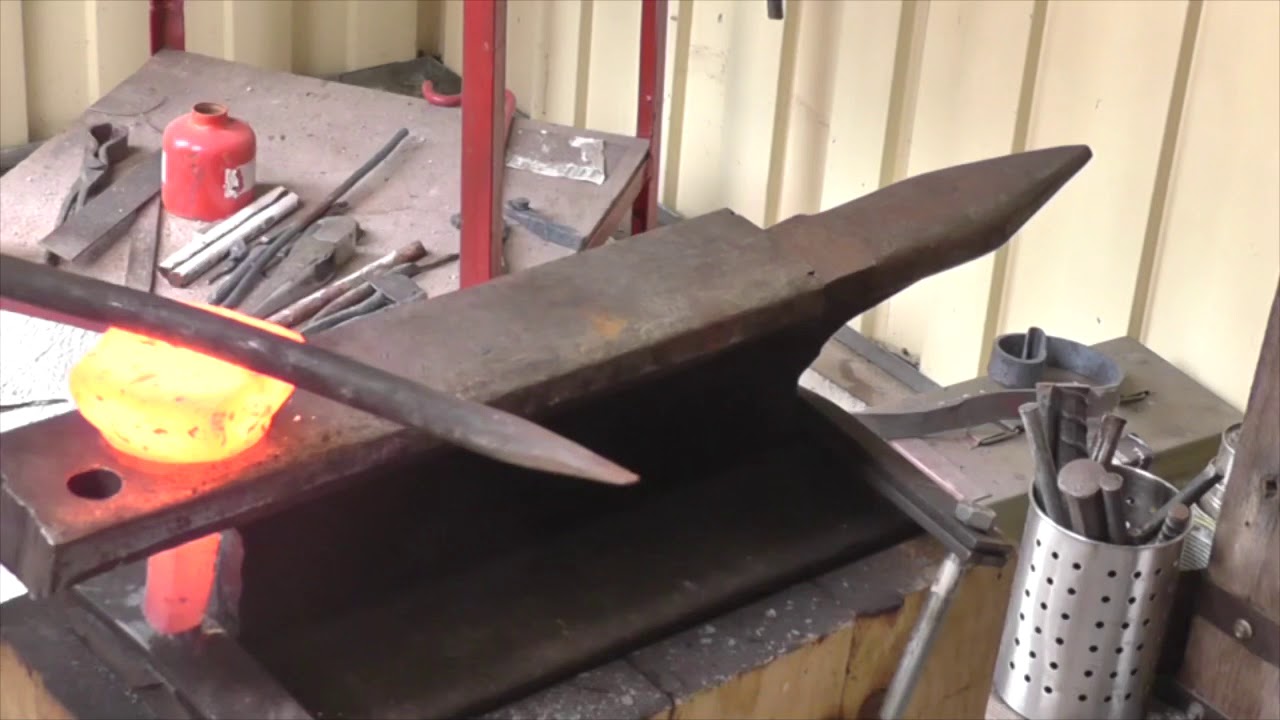 Blacksmithing - Forging a hardy swage from a tow ball - Part 2 - YouTube
