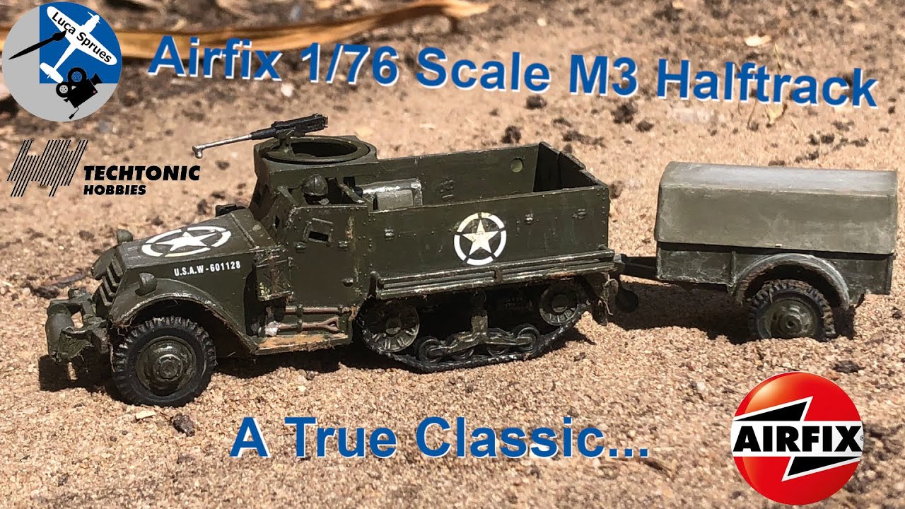 Airfix Vintage Classic 1/76 Scale American WW2 M3 Half Track - Build ...