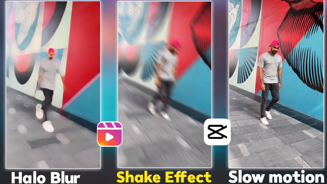 Halo blur, Shake effect & Slow motion video editing | Capcut video ...