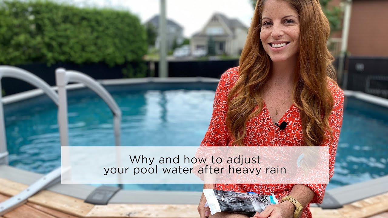 Why and how to adjust your pool water after heavy rain - YouTube
