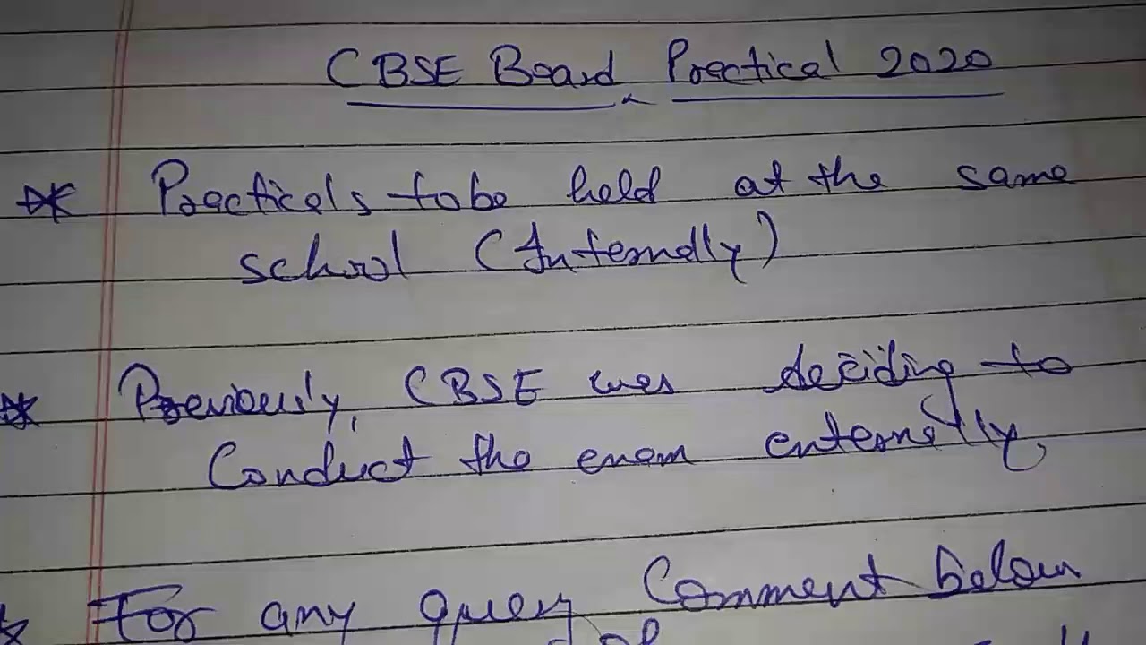 CBSE board class 12 Practical notice | cbse Practical class 12 2020 ...