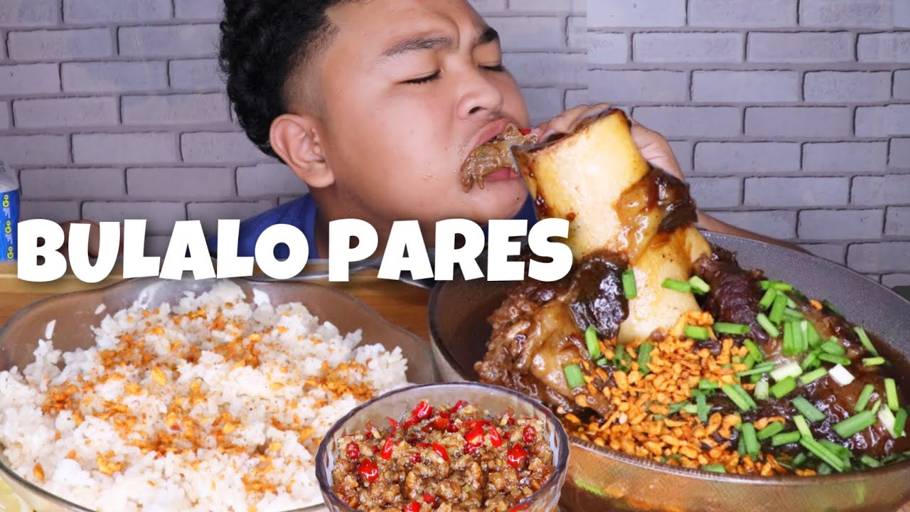 BEEF BULALO PARES W/ BONE MARROW! PINOY MUKBANG W/ JUST LAFAM! - YouTube