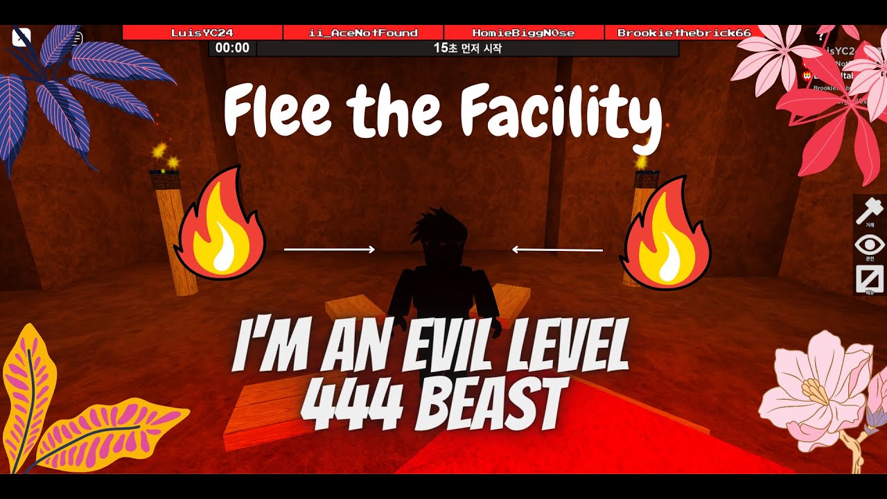 I'm an evil level 444 beast (Roblox Flee the Facility) - YouTube