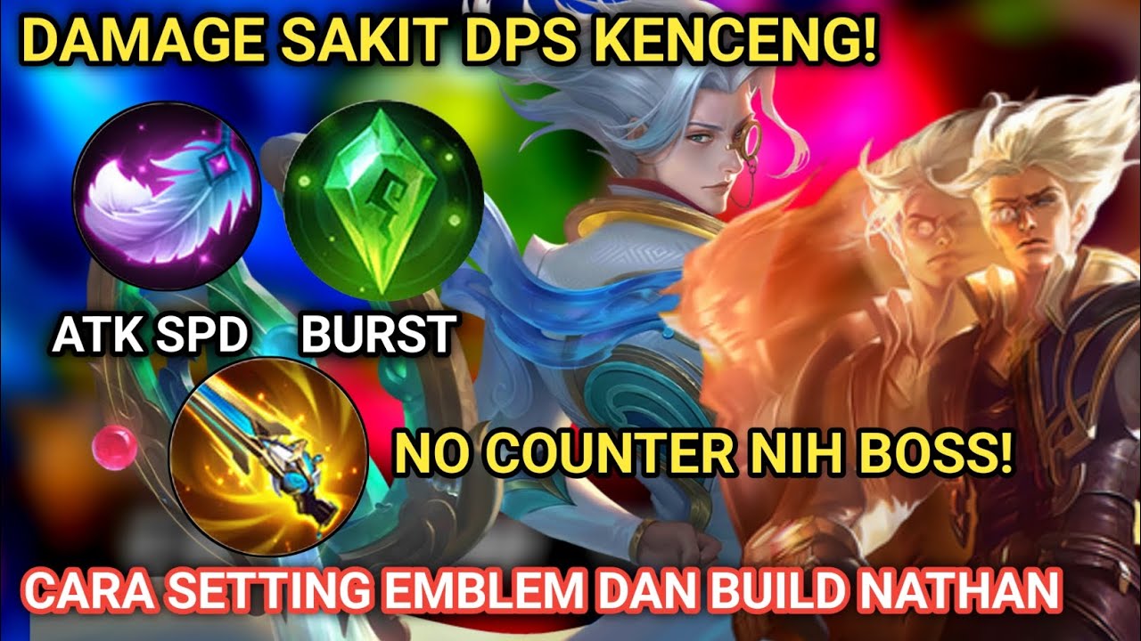 NATHAN OP BOSS! SETTING EMBLEM DAN BUILD NATHAN TERSAKIT 2025 | EMBLEM ...