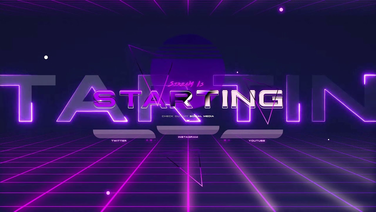 Twitch Animated Starting Soon Screen Template Free Download [Downloads ...