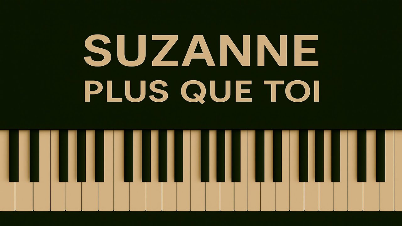 Suzanne - Plus que toi - Piano instrumental karaoké tutorial - YouTube