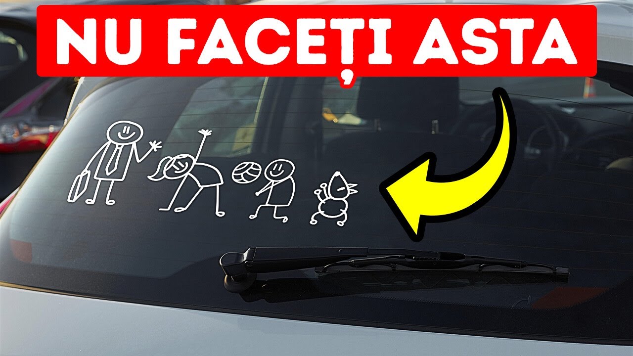 Dacă aveți abțibilduri pe mașină, îndepărtați-le imediat! - YouTube