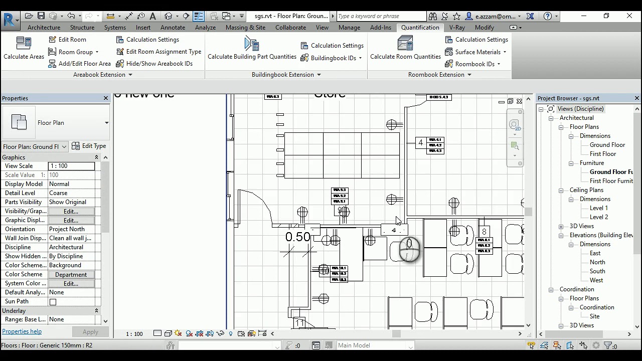 Building book Library in Revit Architecture by Esam Azzam - YouTube