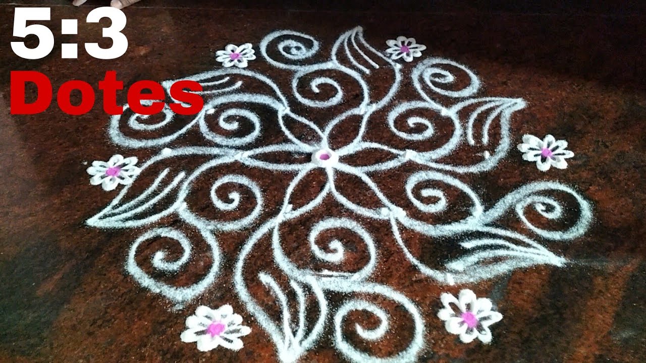 Beautiful shell rangoli designs||అందమైన శంఖాల ముగ్గు ...