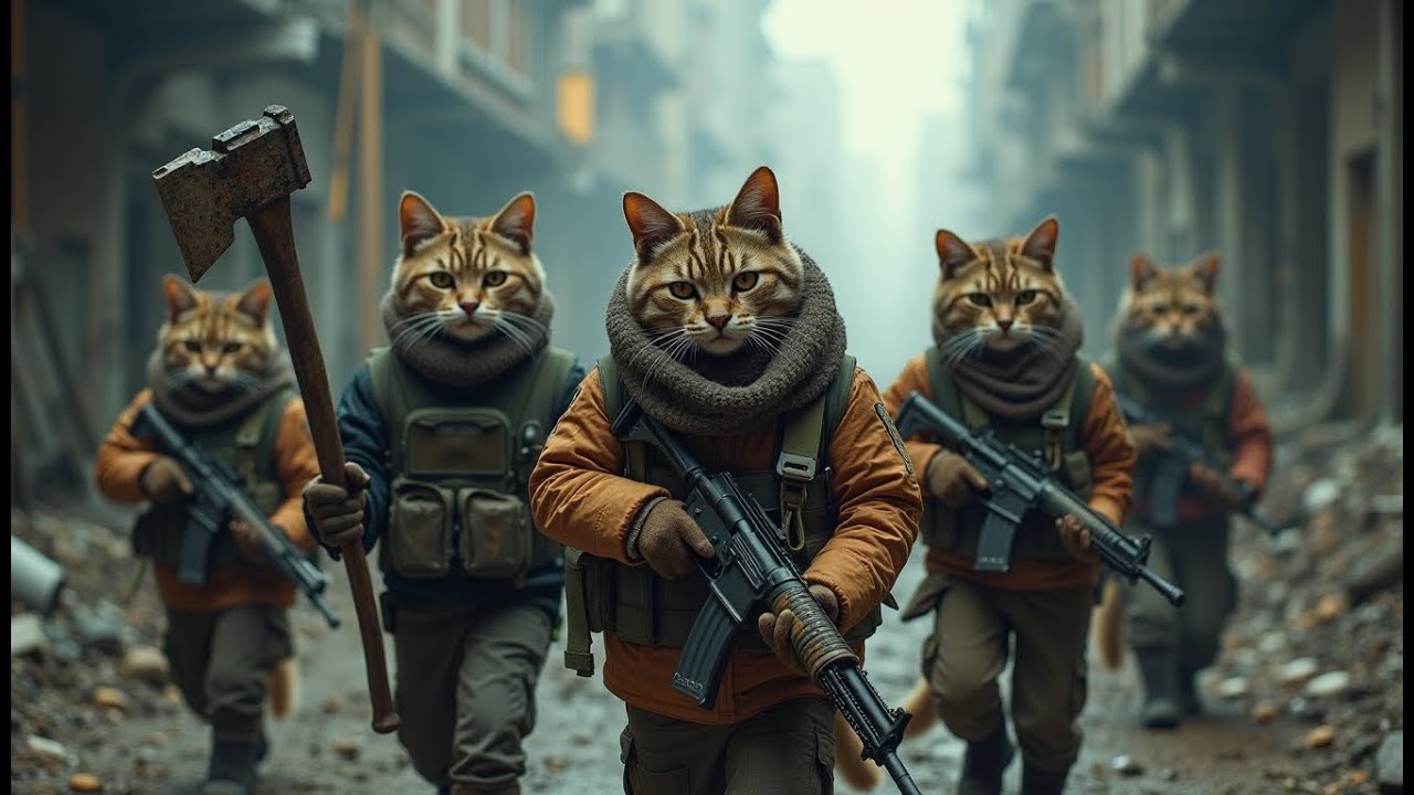 Survivor Cat Beats Zombie Apocalypse - YouTube
