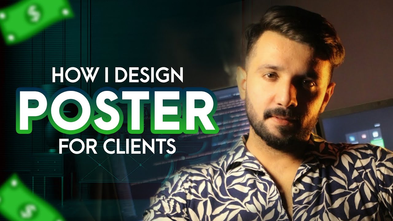 How I Design Posters for my clients | Poster designing - YouTube