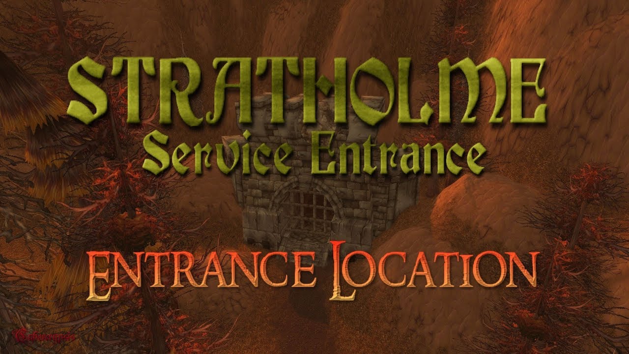 WoW Stratholme Service Entrance Location - YouTube