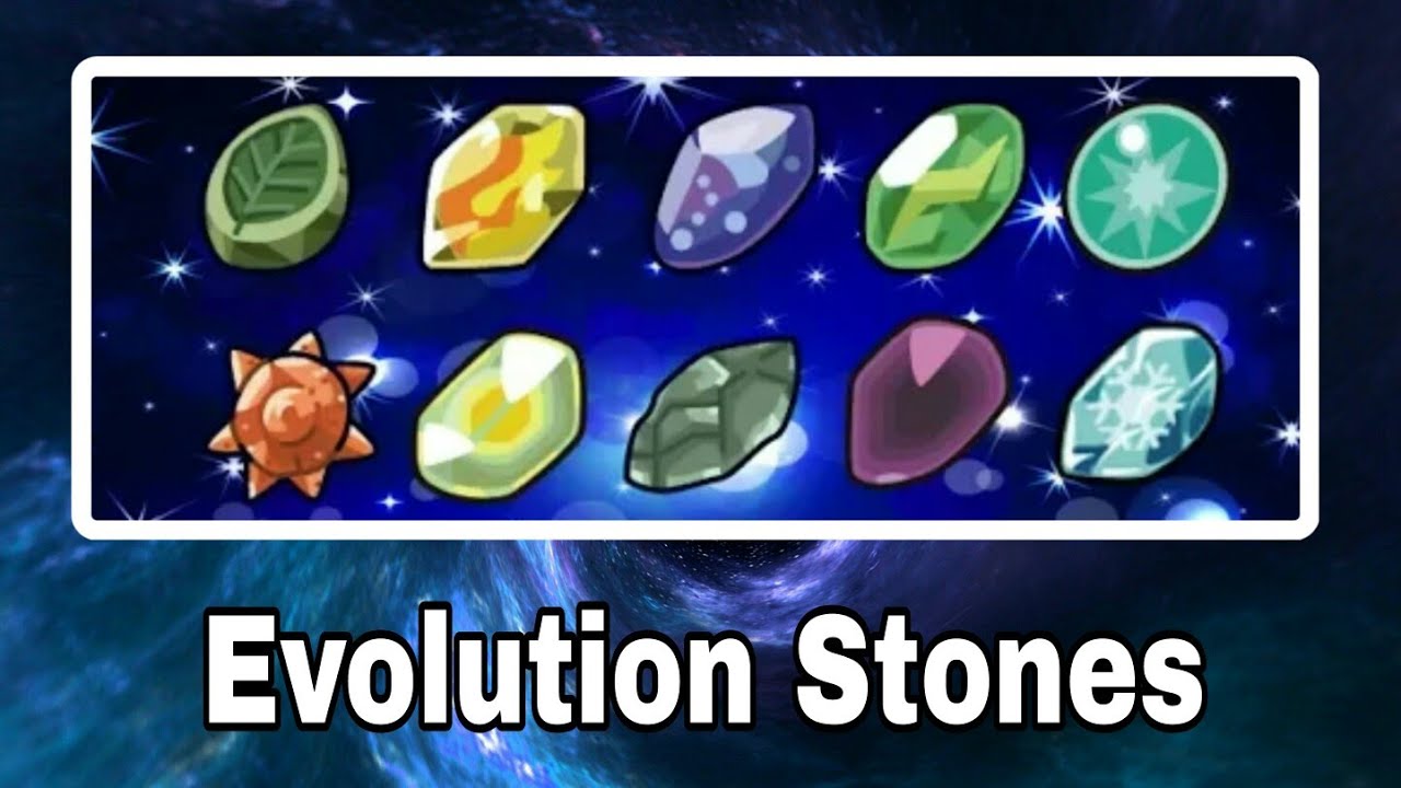 Pokemon Evolution Stones - YouTube