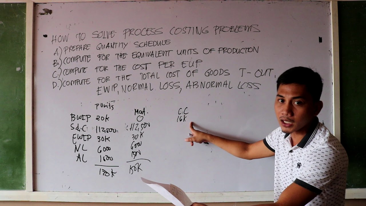 Process Costing Sample Problem - YouTube