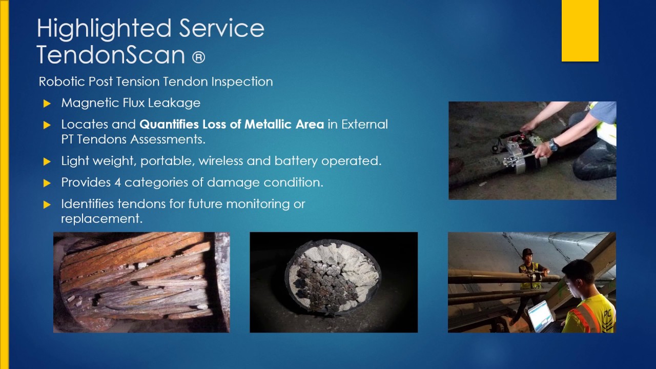 Post Tension Tendon Inspection Service - YouTube