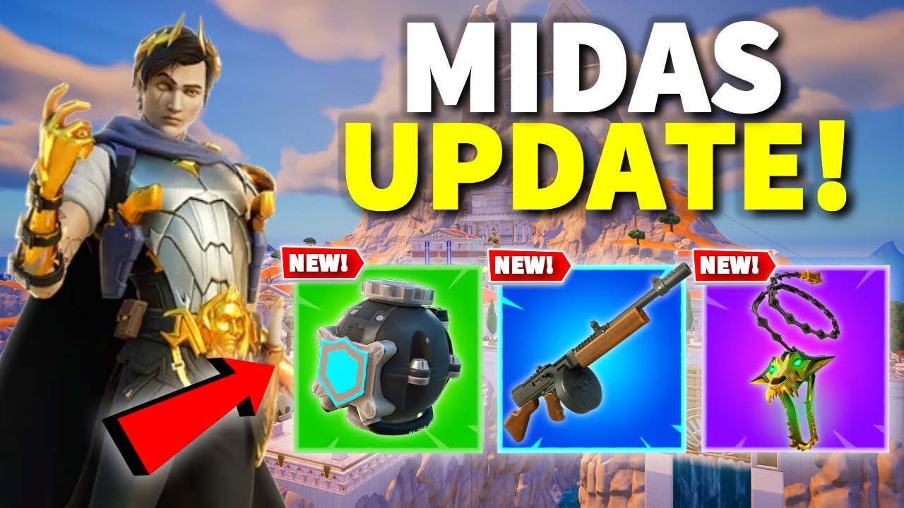 Nový *MIDAS* Fortnite Update! - YouTube