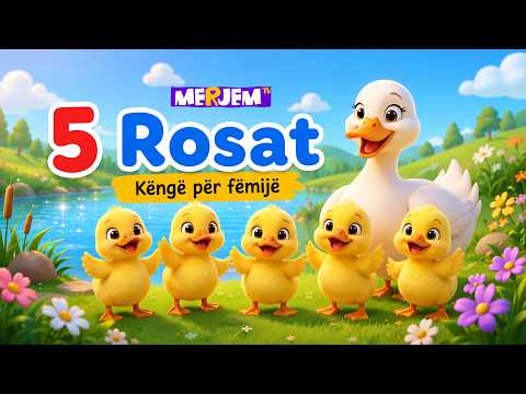 5 Rosa te vogla | Këngë për fëmijë | Pa muzikë
