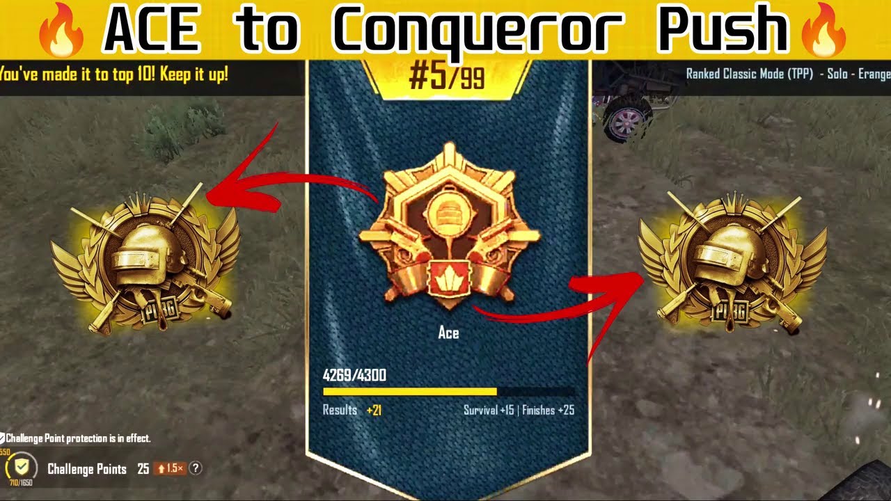 🔥 ACE To Conqueror Push In BGMI | conqueror rank push gameplay | Solo ...