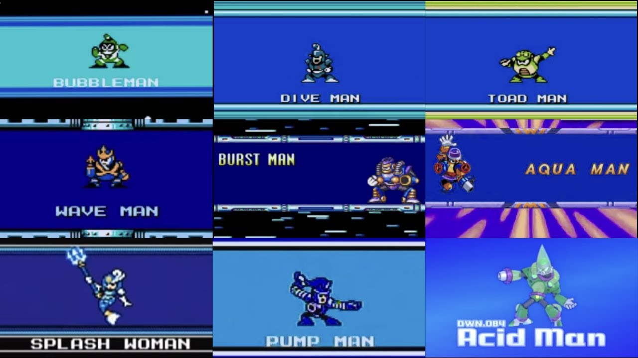 Megaman: Water-Themed Robot Masters - YouTube