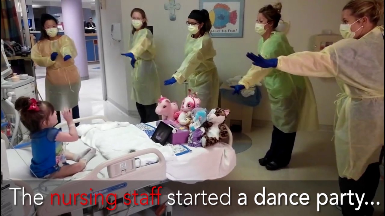 Nurses Surprise Toddler In Hospital With Hokey Pokey Dance Party - YouTube