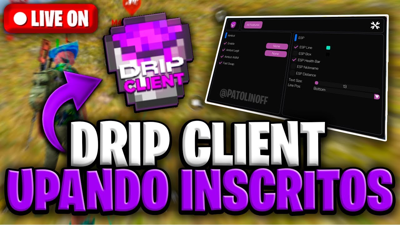 🔴🔥UPANDO INSCRITOS🔴HACK AO VIVO MOBILE🔴NOVO AIMKILL DRIP CLIENT🔥 - YouTube