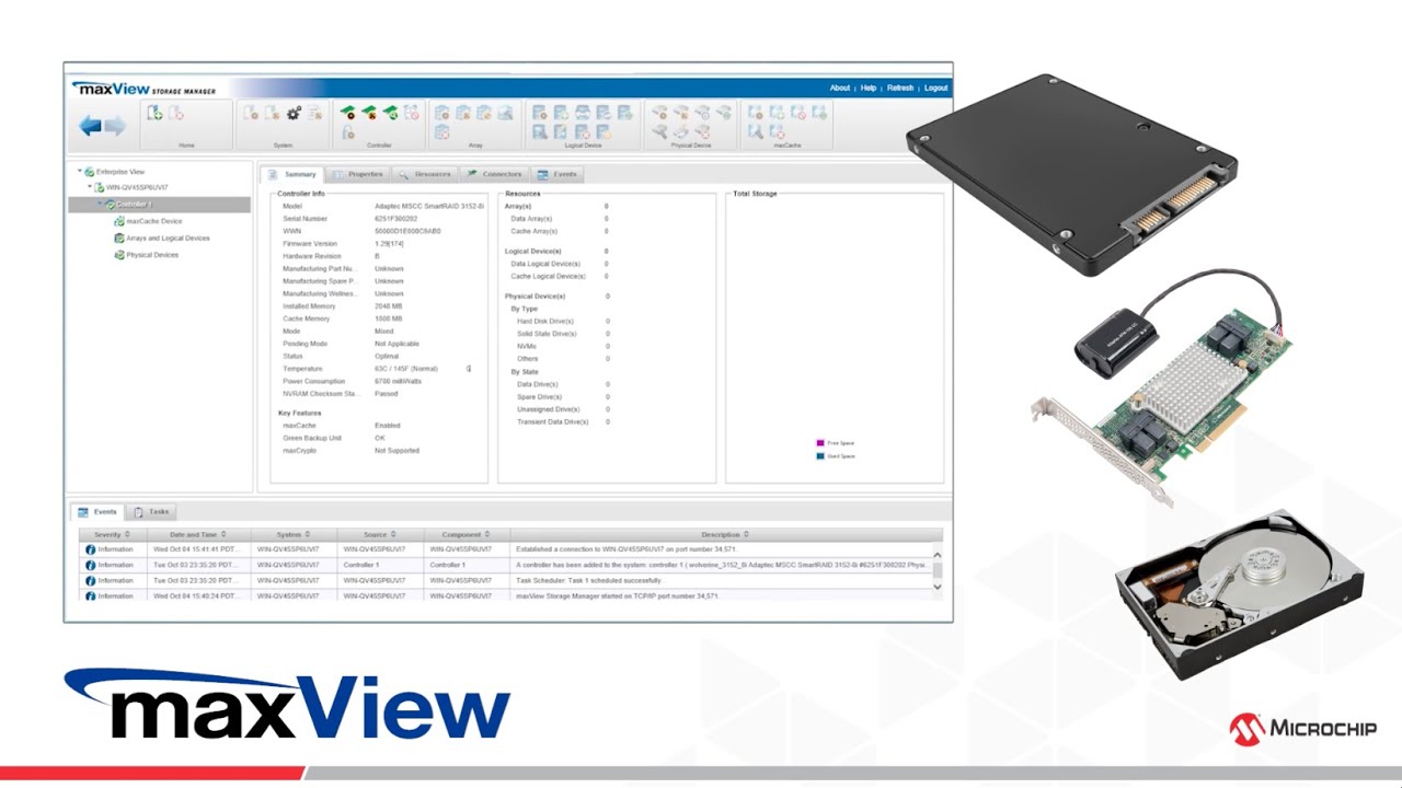 How to Diagnose Errors using Adaptec® maxView Storage Manager - YouTube