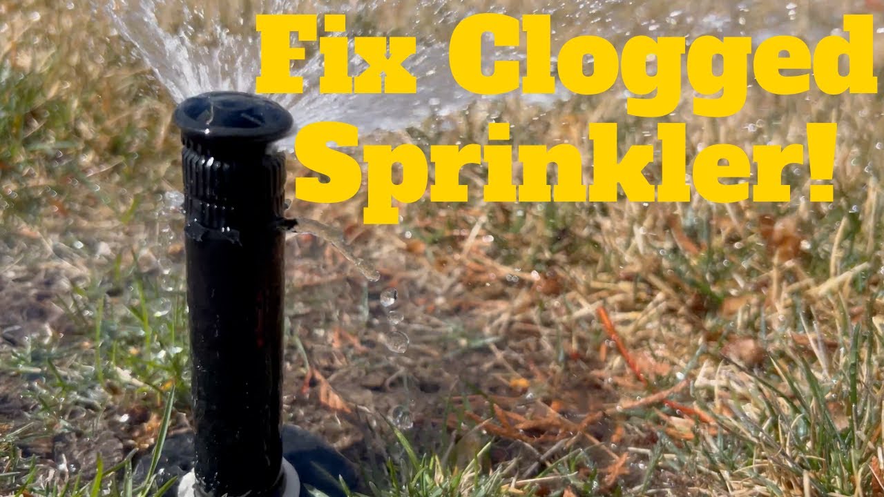 Fix a Clogged Sprinkler Head (Quick DIY Repair)! - YouTube