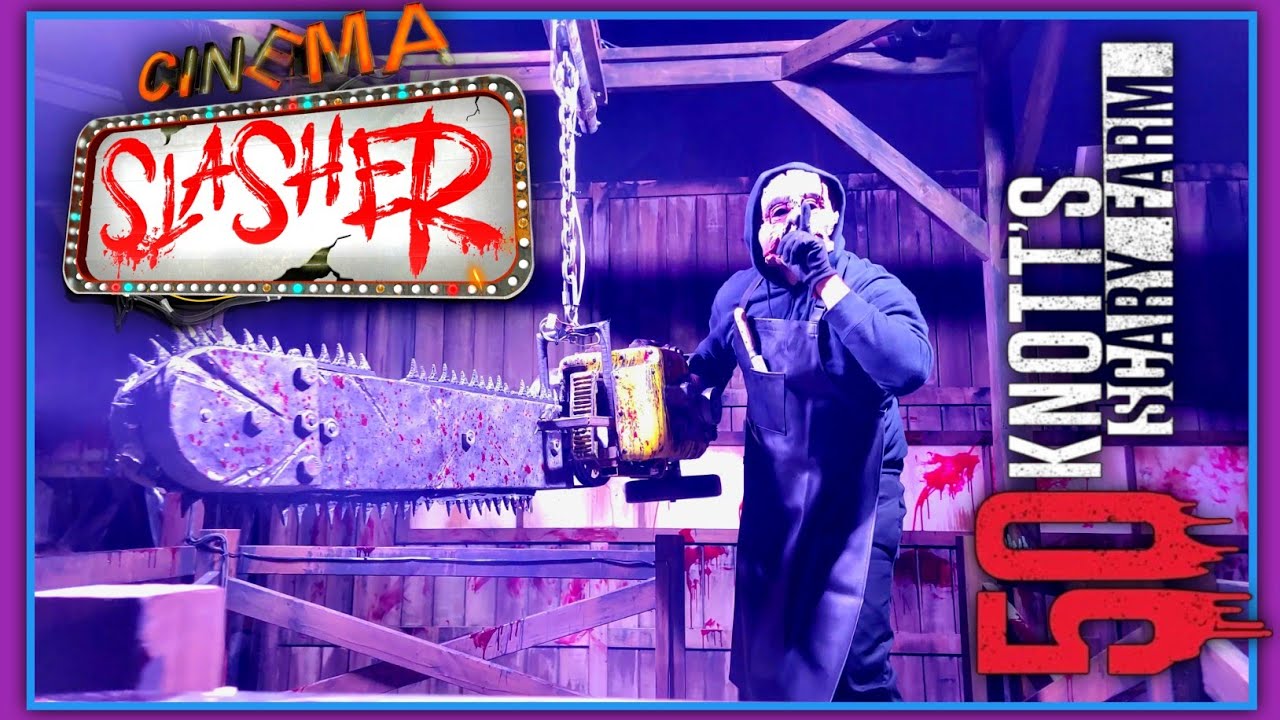 Cinema Slasher NEW Haunted Maze | Knott's Scary Farm 2023 - YouTube