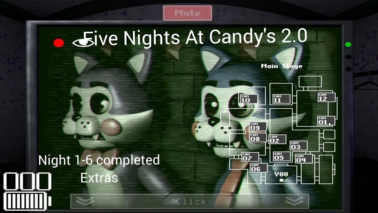 (Five Nights At Candy's 2.0)(Night 1-6 completed & EXTRAS) - YouTube