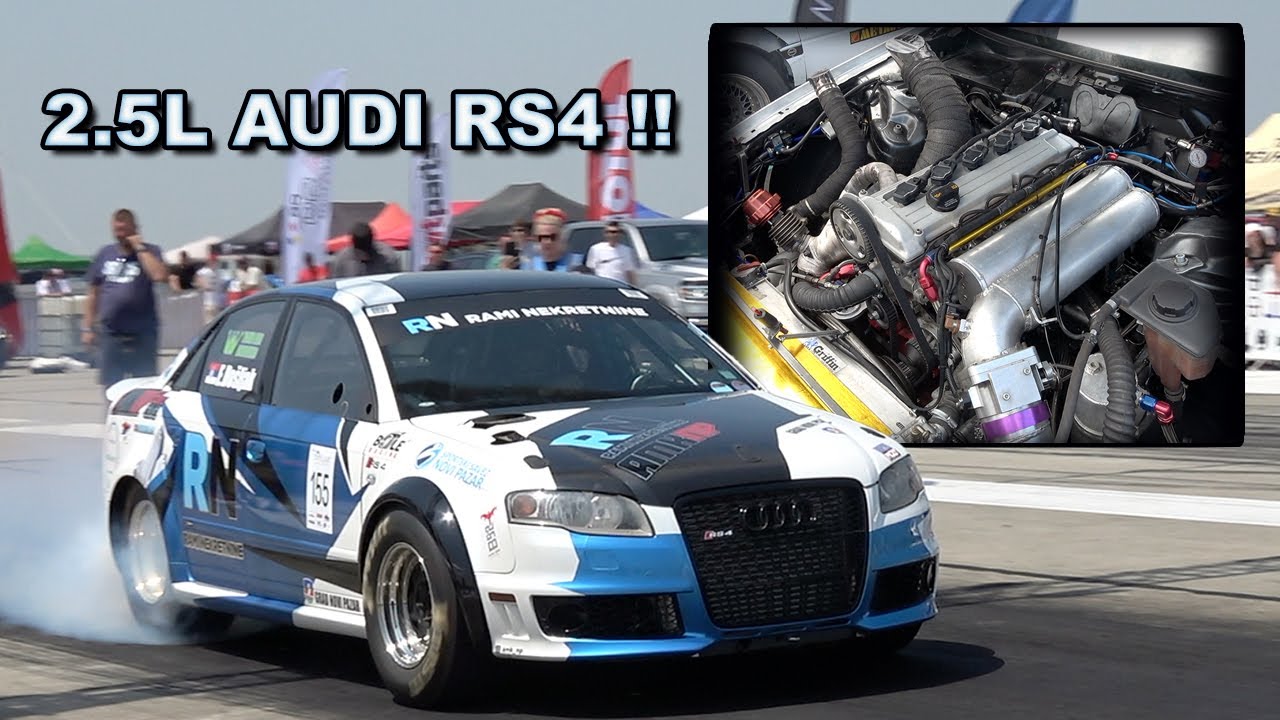 THE WORLD'S QUICKEST AUDI RS4 HAS A 1118HP 2.5L ENGINE !! - YouTube