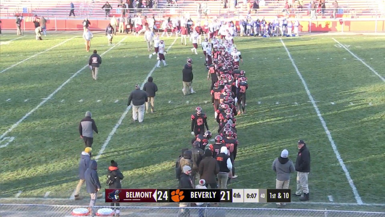 Belmont vs Beverly High School Football 11/16/19 - YouTube