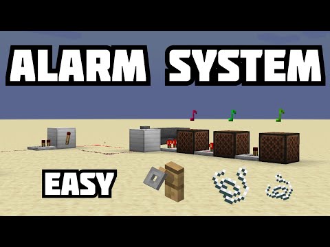 How to Make an Auto Alarm System (SIMPLE) Minecraft 1.18