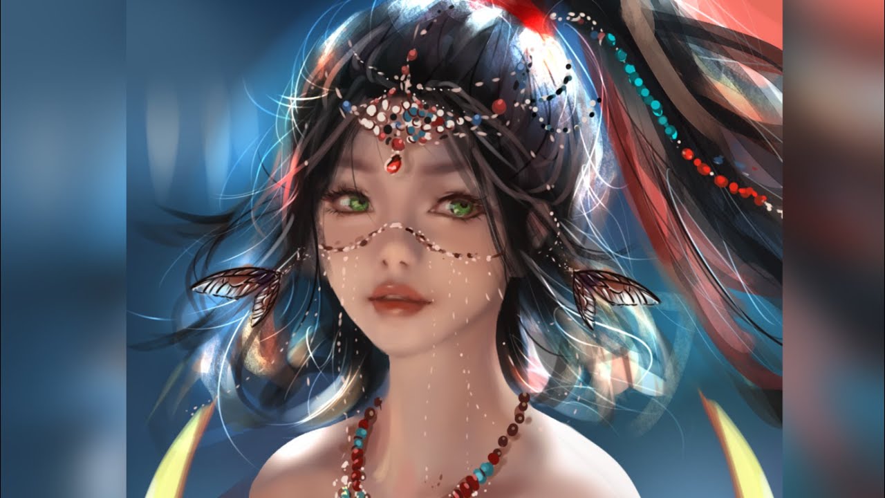 Wlop Study Sunshine 2 - Clip Studio Paint - YouTube