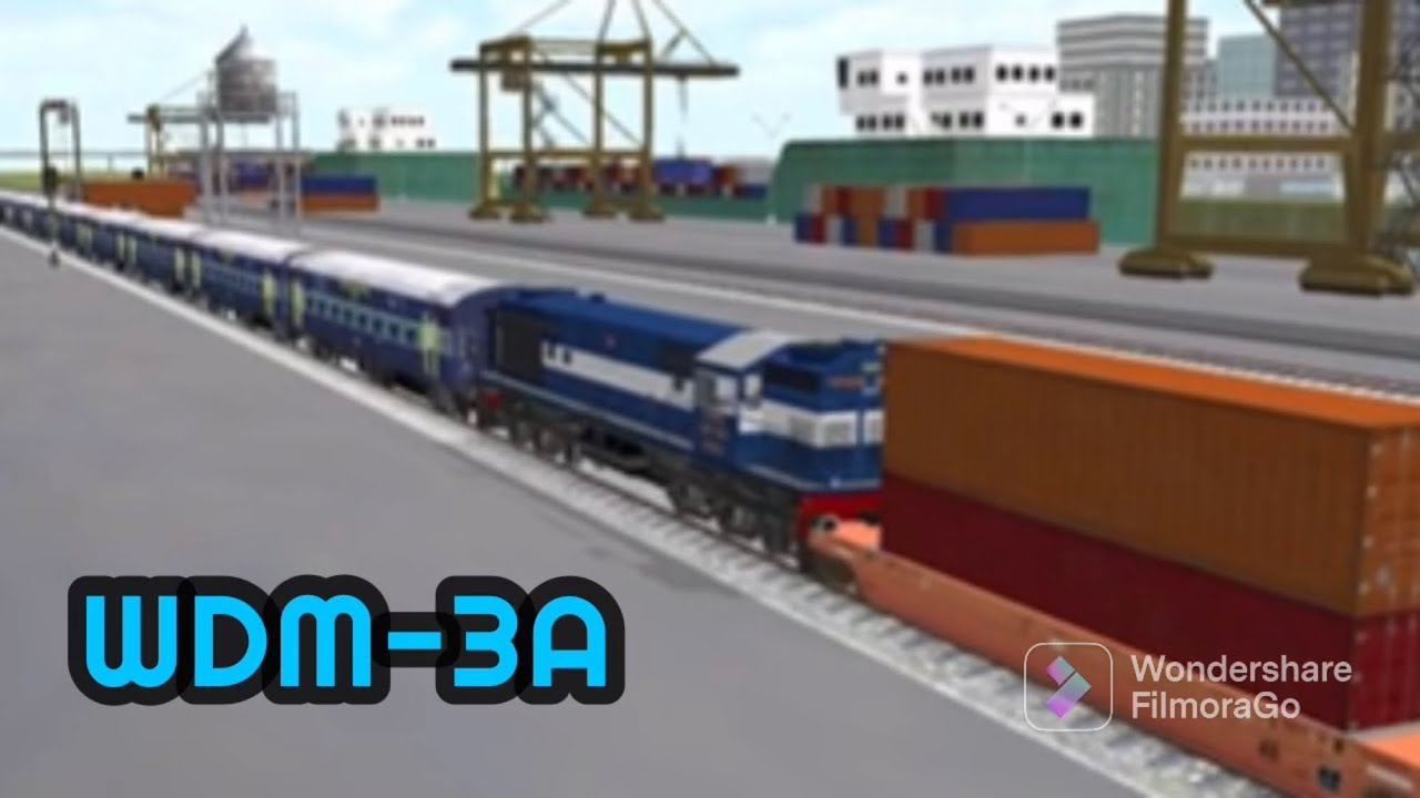 WDM-3A Passenger + Freight Train!! - YouTube
