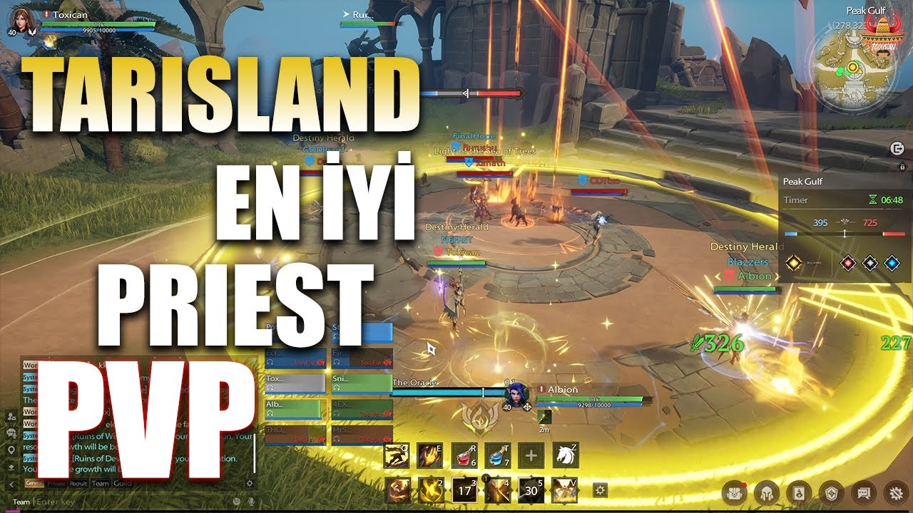 TARISLAND HEAL PRIEST PVP | Heal Build İle Karşı Tarafı Dağıttım ...