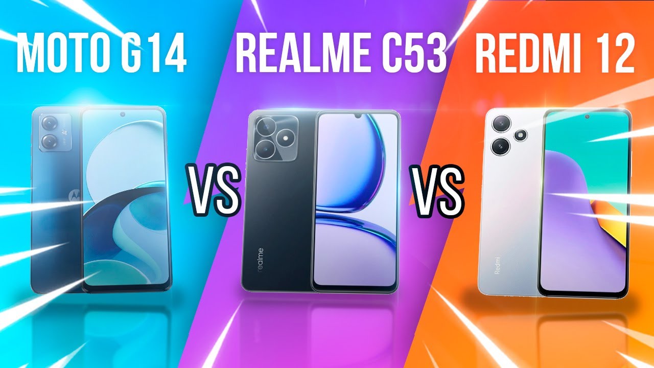Moto G14 vs Realme C53 vs Redmi 12 /🔥Comparison! - YouTube