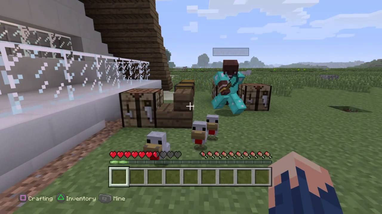 Minecraft- 4 CHICKENS 1 EGG - WTF!!! (PS4 Edition) - YouTube