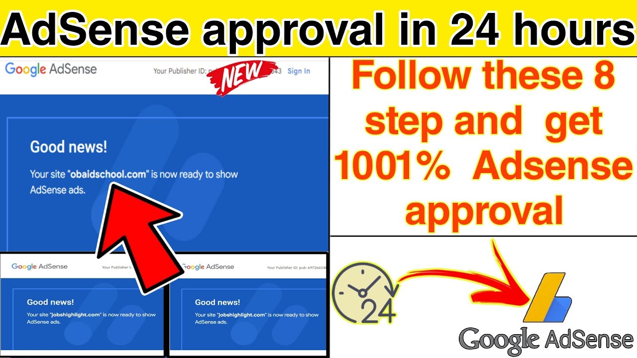 adsense approval in 24 hours||how to get adsense approval for blogger ...