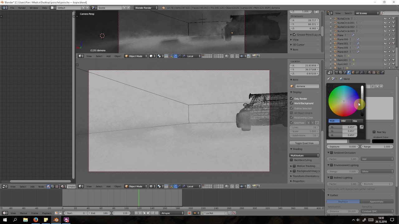 Jak szybko wyrenderować dym w blenderze. Poglądowy render animacji w OpenGL - YouTube