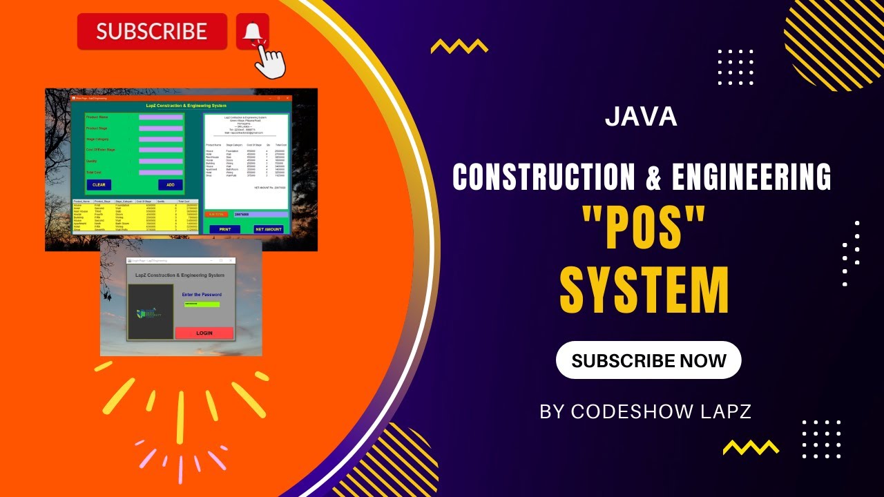 Construction and Engineering Billing System 👷‍♀️💻| CodeShow LapZ | 2022 | - YouTube