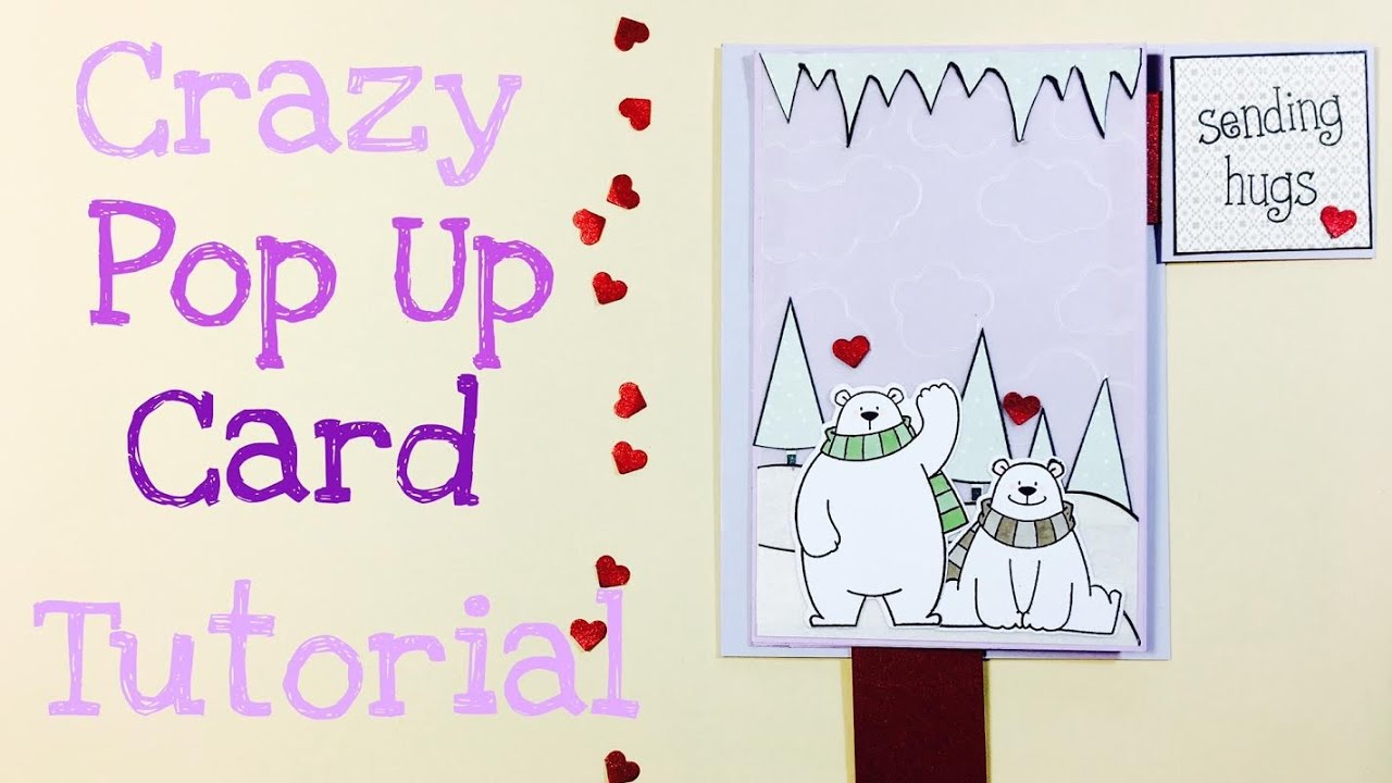 Crazy Pop Up Card [tutorial|deutsch] - YouTube