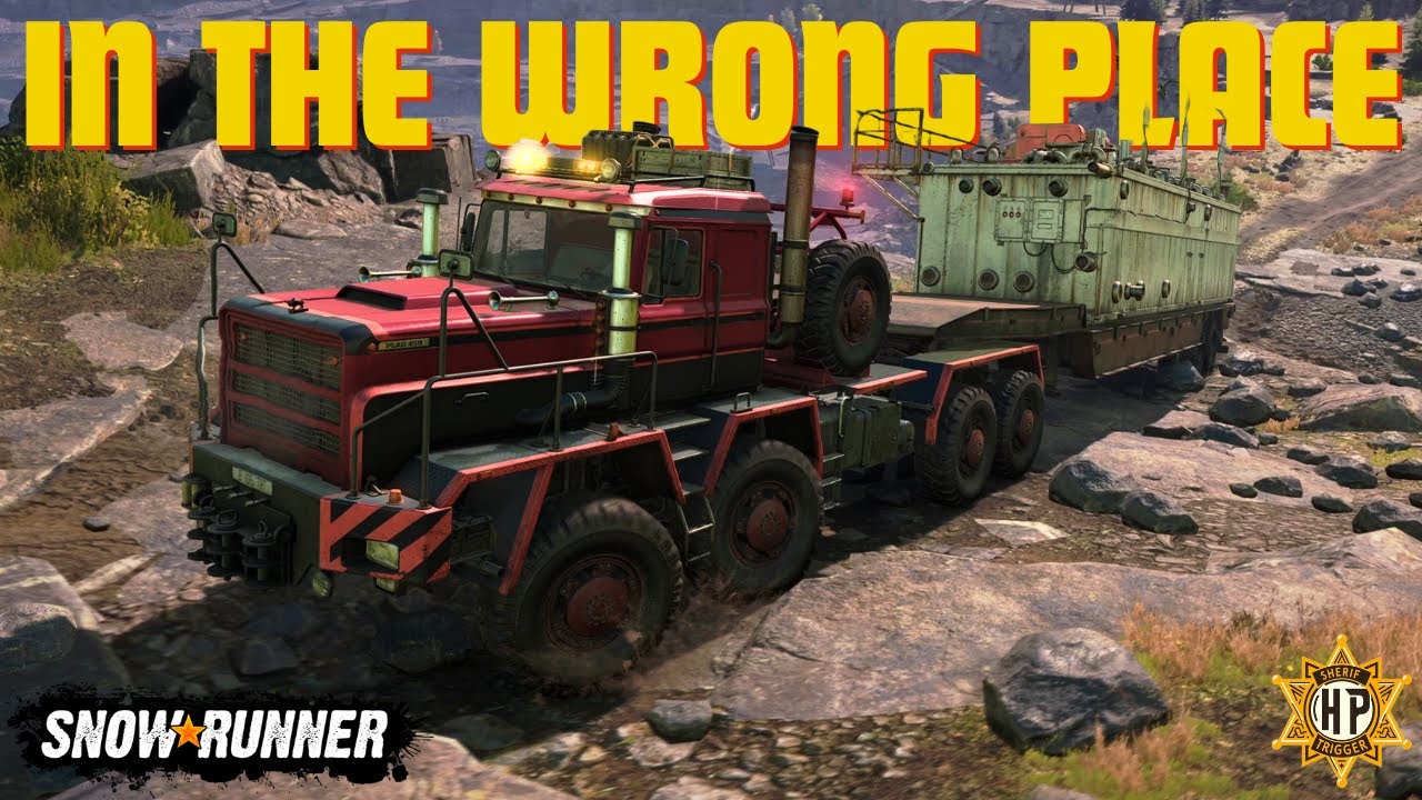 PLAD 450 - Transporting Construction Rig Semi-Trailer To The Logistic ...