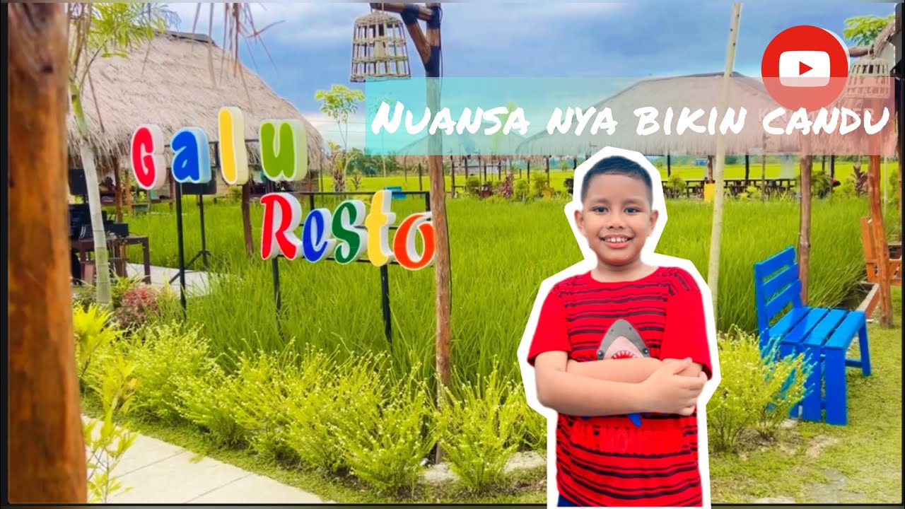 Resto di tengah sawah emang ada ??? Kulineran di tepi sawah, nuansanya ...