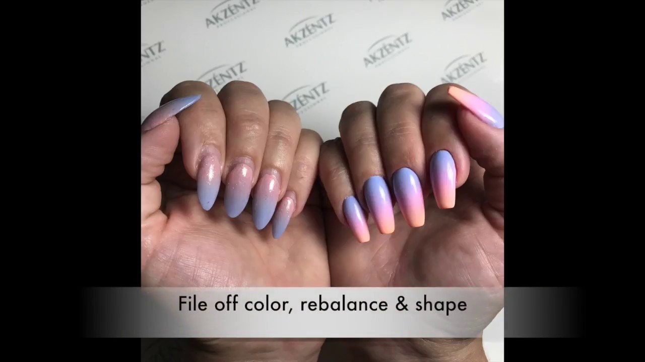 Akentz fill with ombre - YouTube
